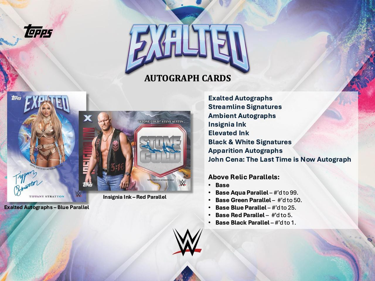 2025 Topps Exalted WWE Hobby 10 Box Case