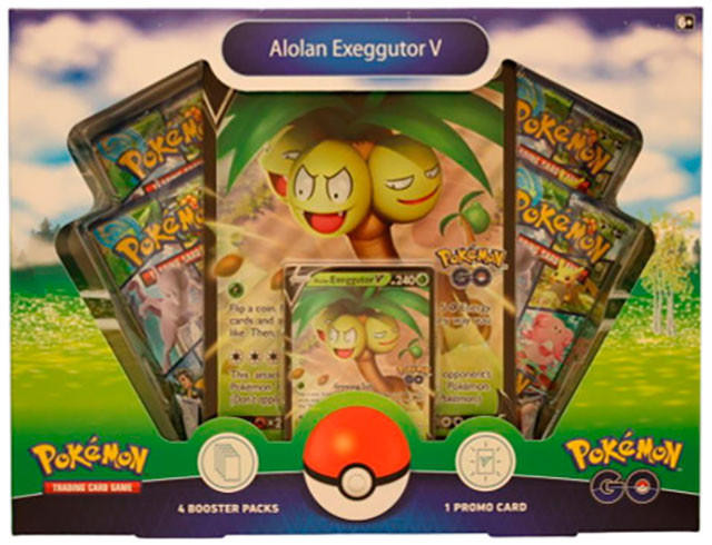Pokemon GO Alolan Exeggutor V Collection Box