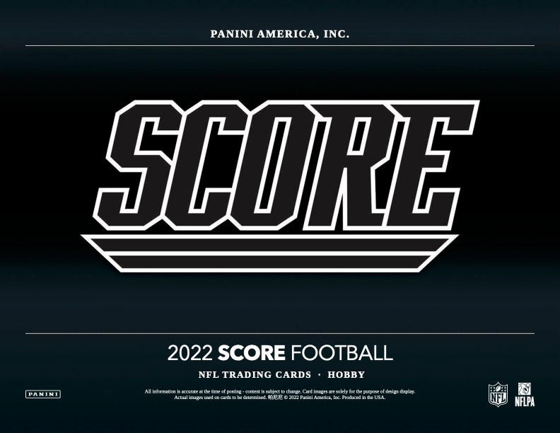 2022 Panini Score Football Hobby Box