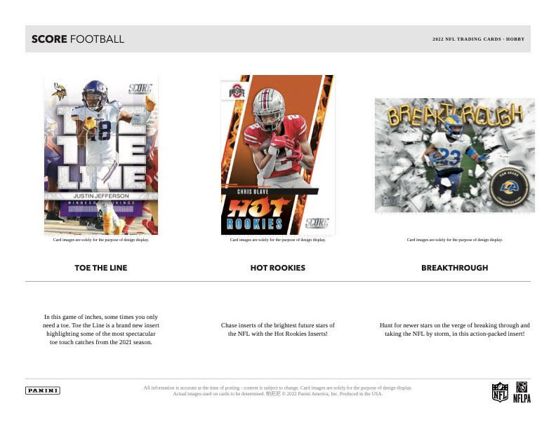 2022 Panini Score Football Hobby Box