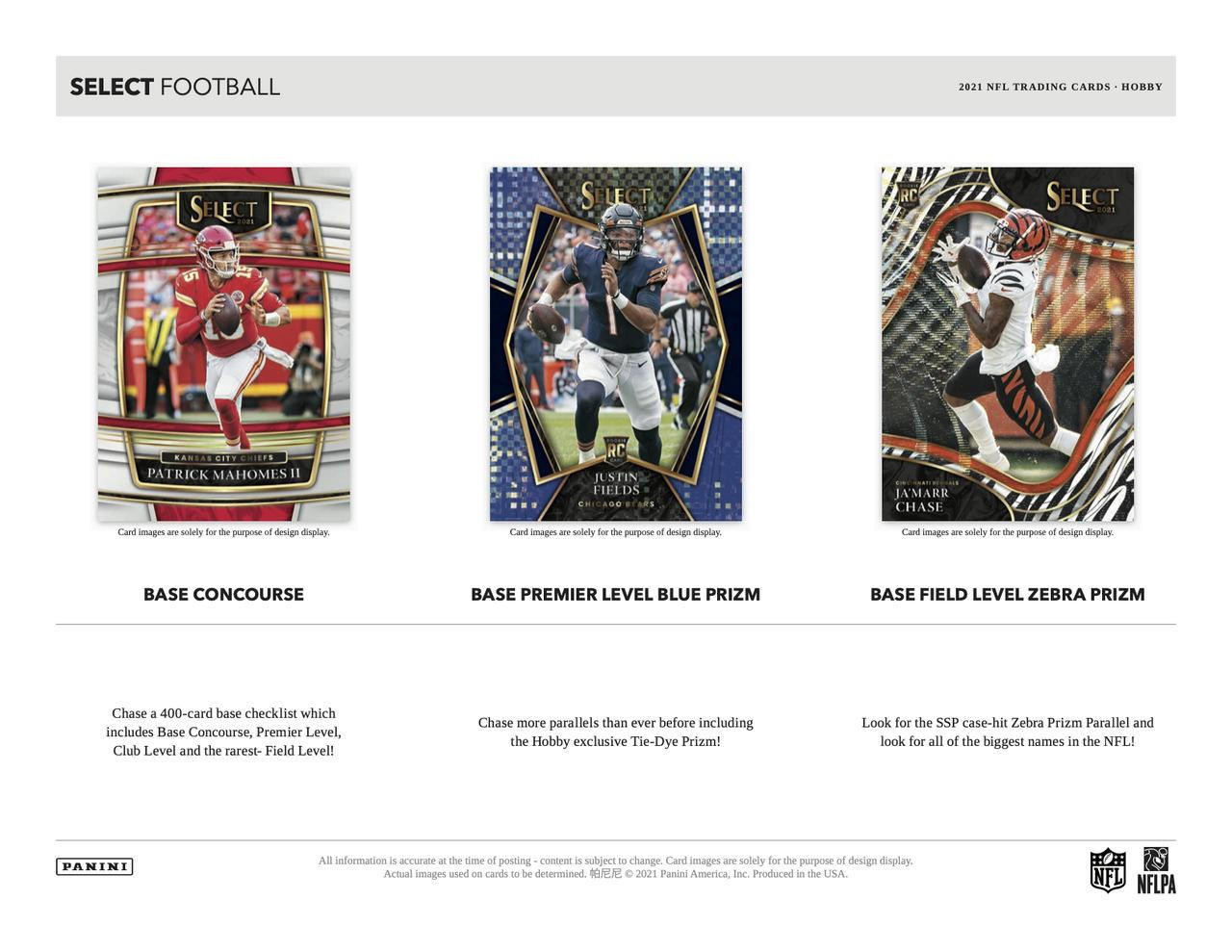 2021 Panini Select Football Hobby Pack