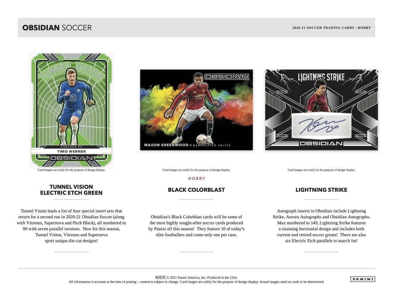 2020/21 Panini Obsidian Soccer Hobby Box