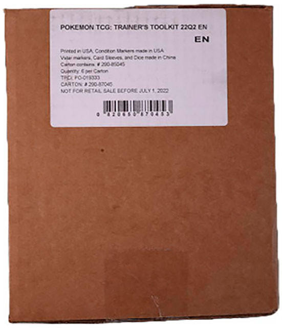 2022 Pokemon Trainer's Toolkit 6 Box Case