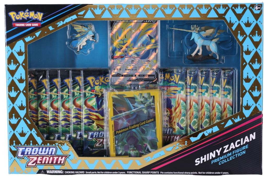 Pokemon Crown Zenith Shiny Zacian Premium Figure Collection Box