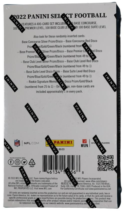2022 Panini Select Football H2 Box
