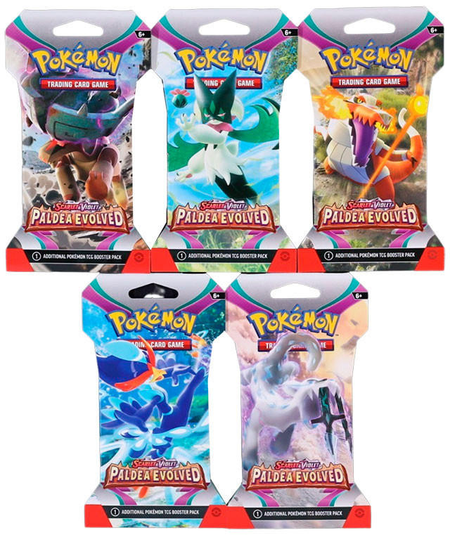 Pokemon Scarlet & Violet Paldea Evolved Sleeved Booster 144 Pack Case