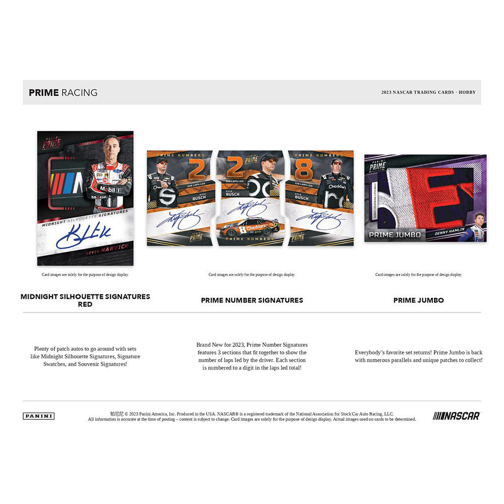 2023 Panini Prime Racing Hobby Box