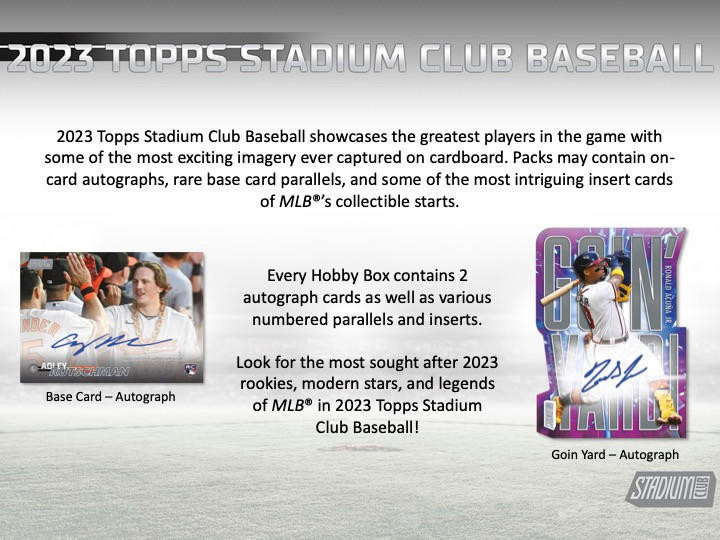 2023 Topps Stadium Club Baseball Hobby 16 Box Case