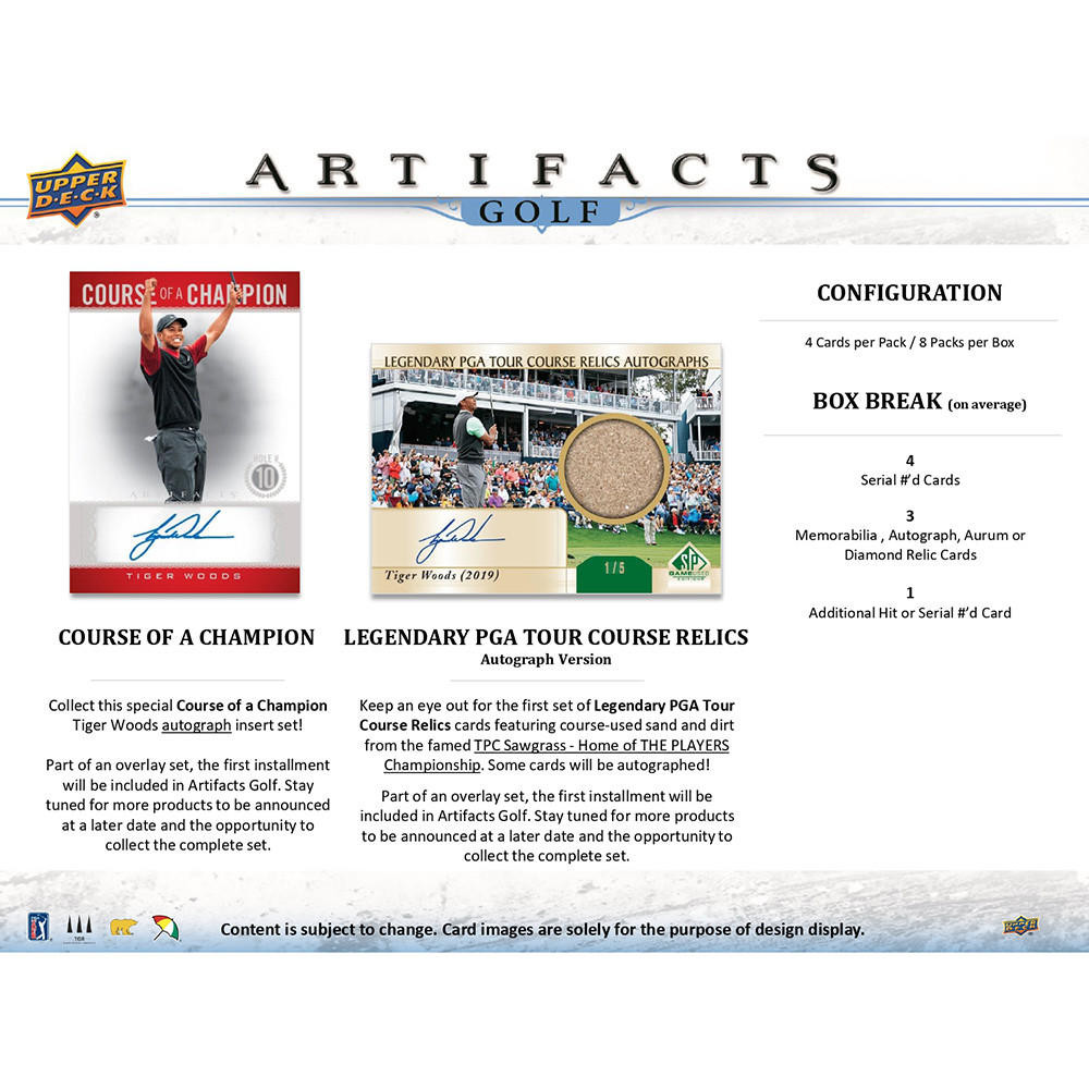 2021 Upper Deck Artifacts Golf Hobby Box
