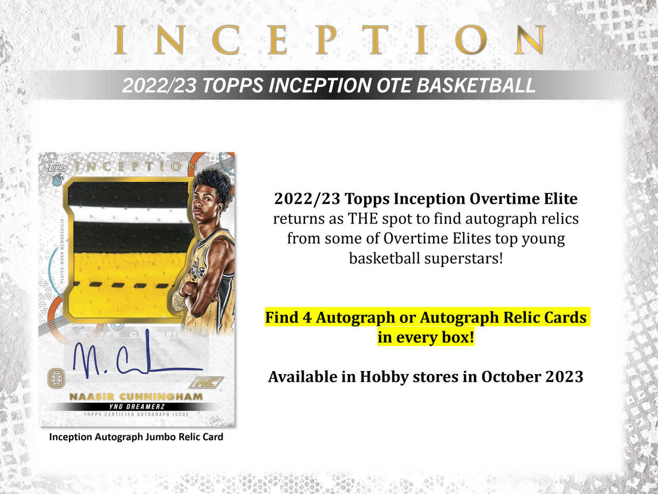 2022/23 Topps Inception Overtime Elite Basketball Hobby Pack