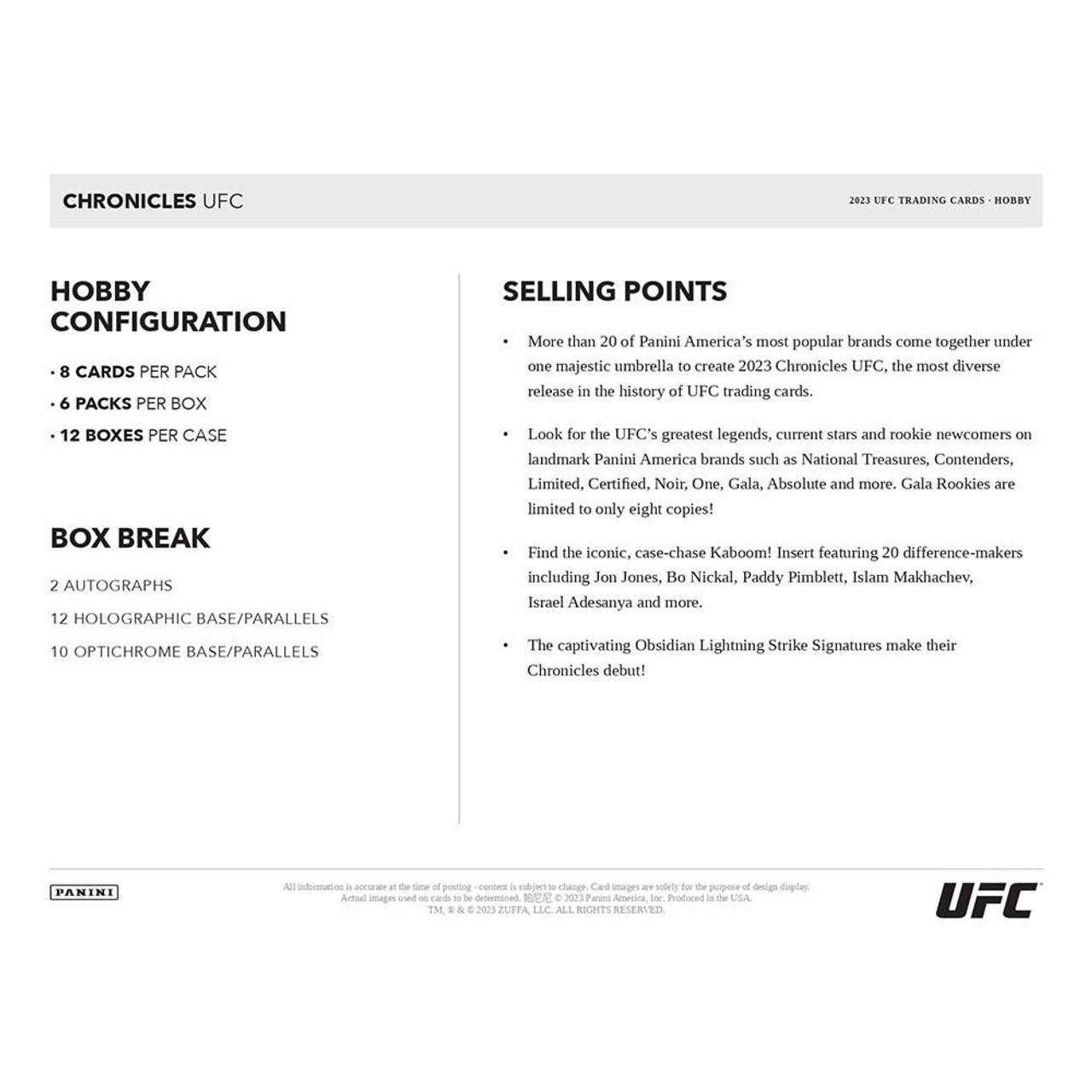 2023 Panini Chronicles UFC Hobby Pack