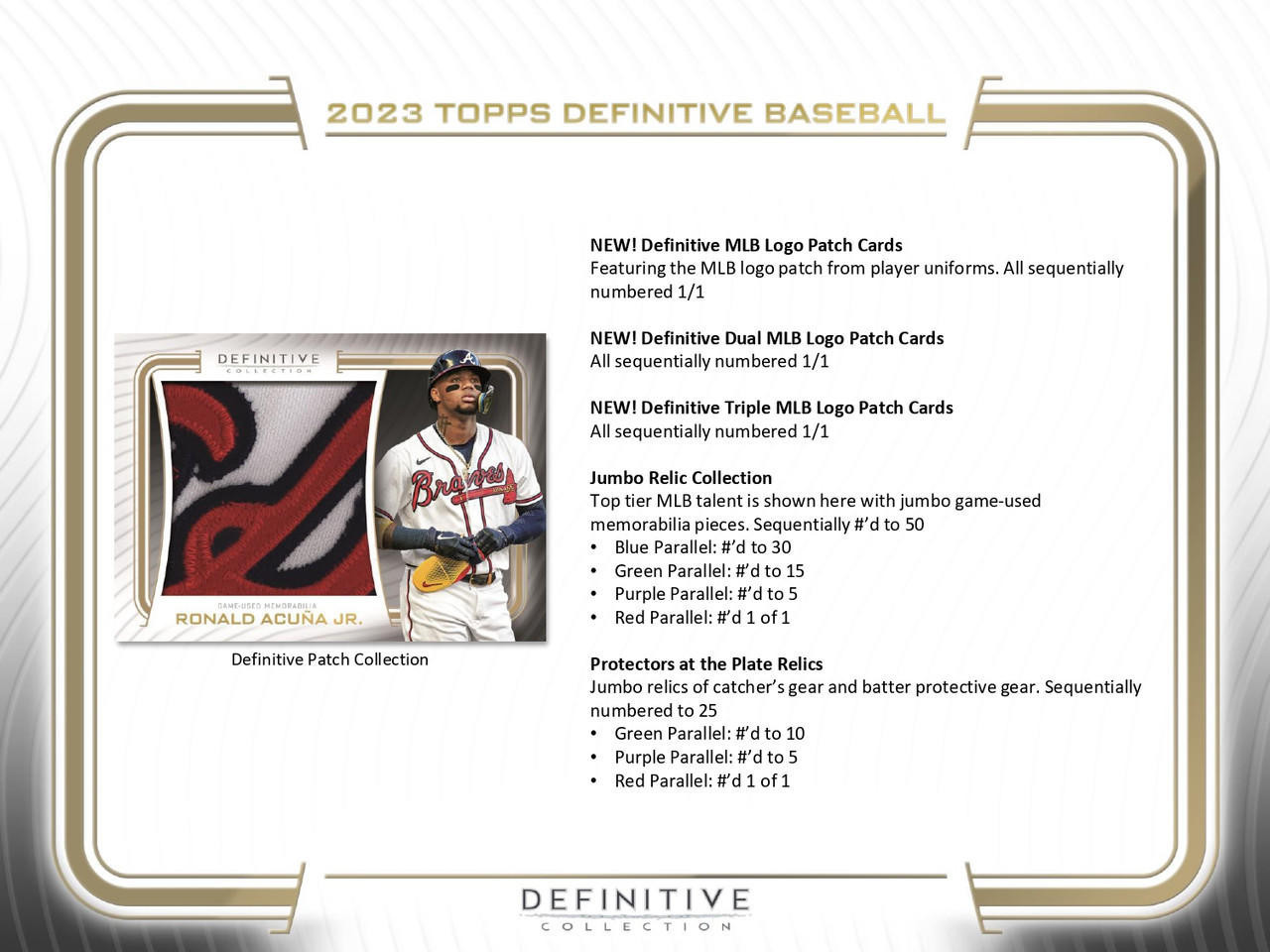 2023 Topps Definitive Baseball Hobby Box