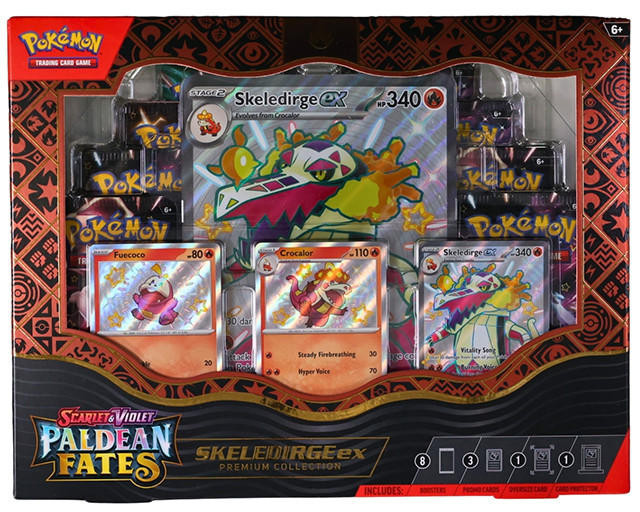 Pokemon Scarlet & Violet Paldean Fates EX Premium Collection 6 Box Case