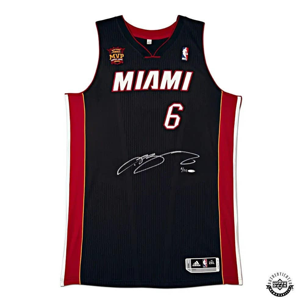 LeBron James Signed 2013 Miami Heat NBA Finals MVP Patch Authentic ...