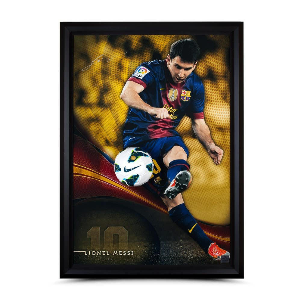 Lionel Messi Autographed ‘Flea Flicker’ Breaking Through - Midwest Cards