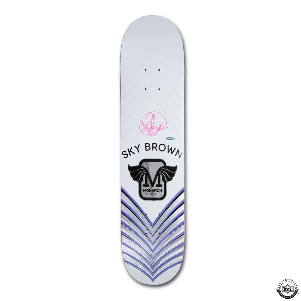 Sky Brown Autographed Purple Monarch Project Skateboard Deck - Midwest ...