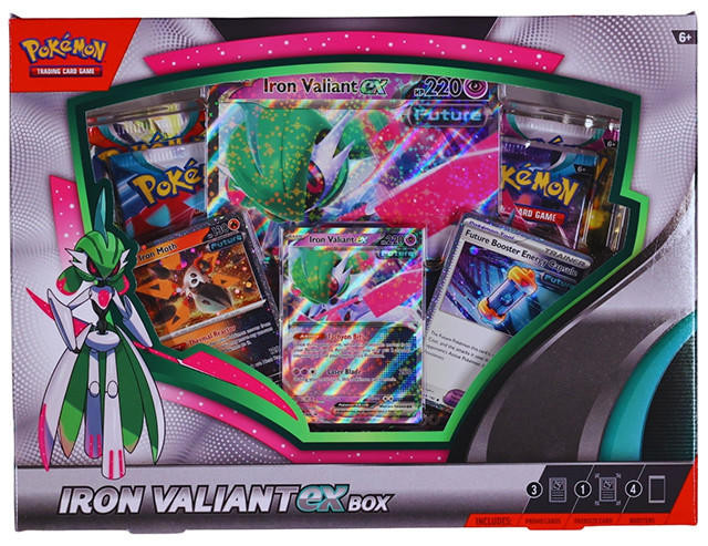 Pokemon Roaring Moon/Iron Valiant EX Box