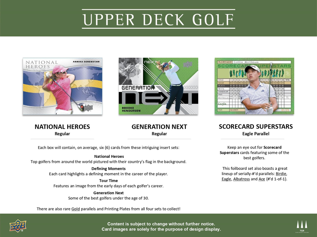2024 Upper Deck Golf Hobby 12 Box Case