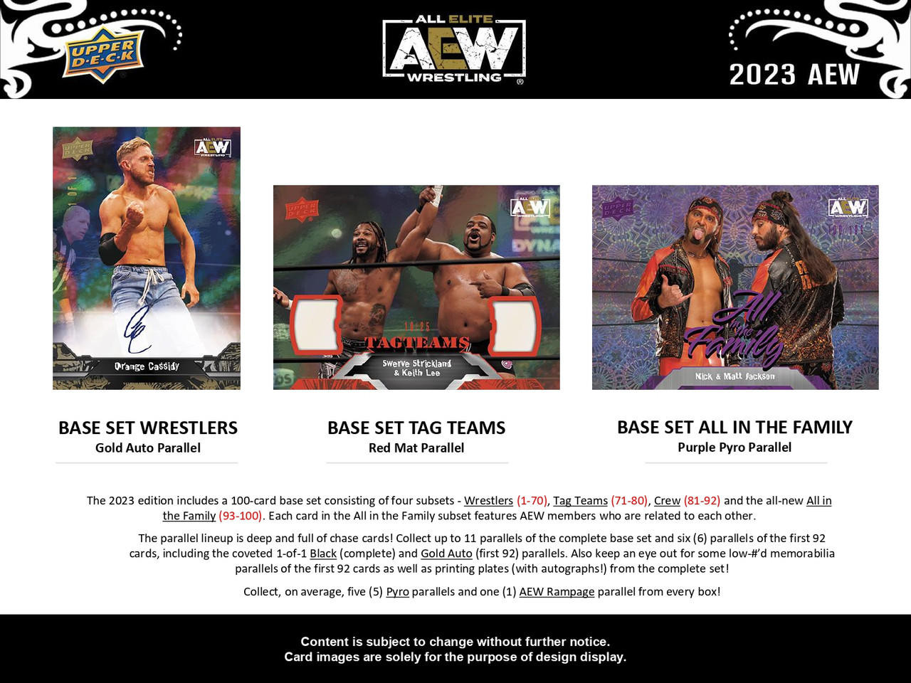 2023 Upper Deck All Elite Wrestling AEW Hobby 12 Box Case