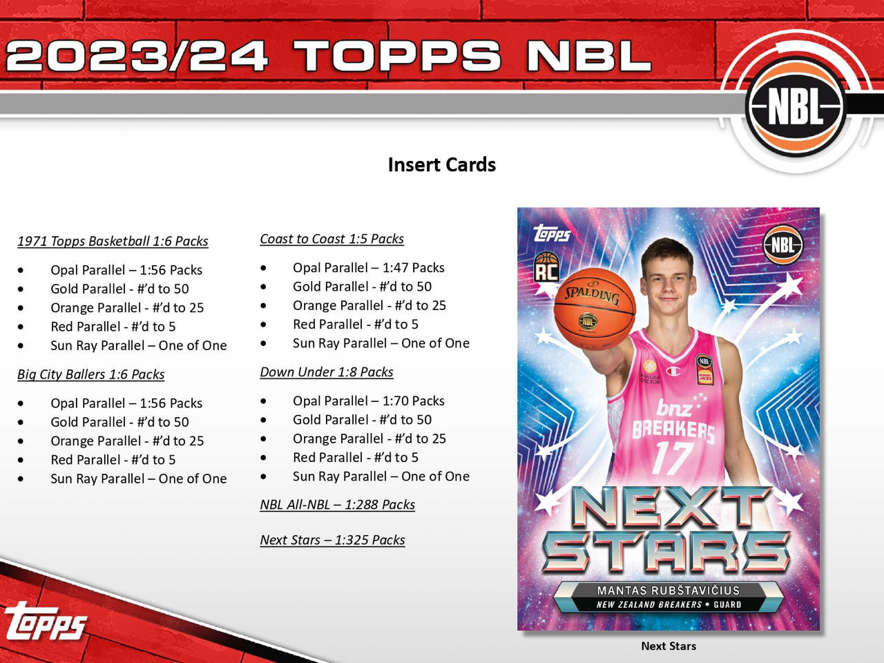 2023/24 Topps NBL Basketball Hobby Pack
