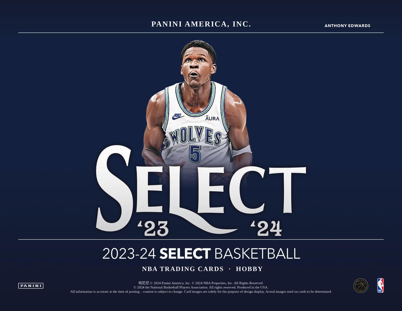 2023/24 Panini Select Basketball Hobby Pack