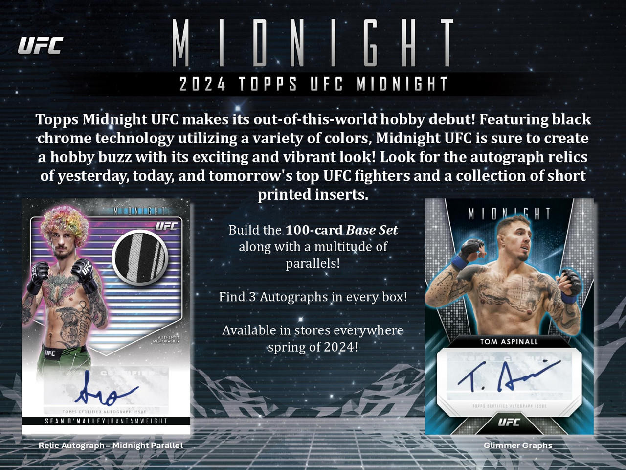 2024 Topps UFC Midnight Hobby 12 Box Case