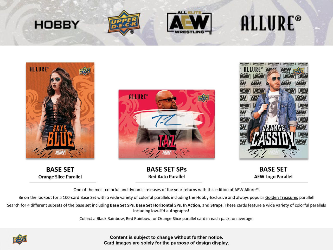 2024 Upper Deck All Elite Wrestling AEW Allure Hobby 9 Box Case