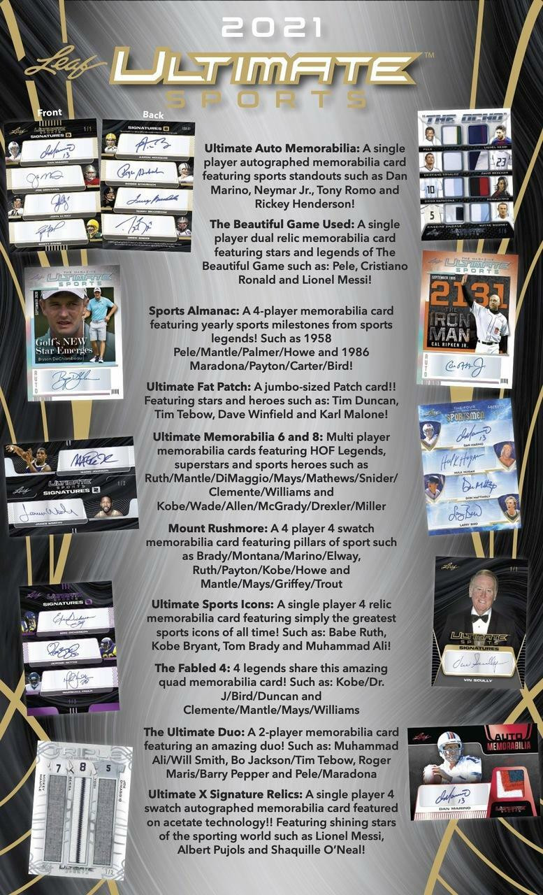 2021 Leaf Ultimate Sports Hobby Box