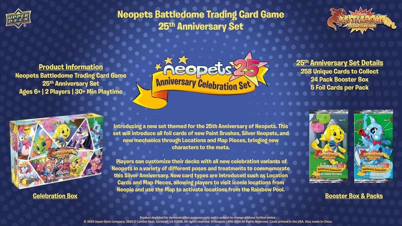 Upper Deck Neopets Battledome 25th Anniversary Booster Box