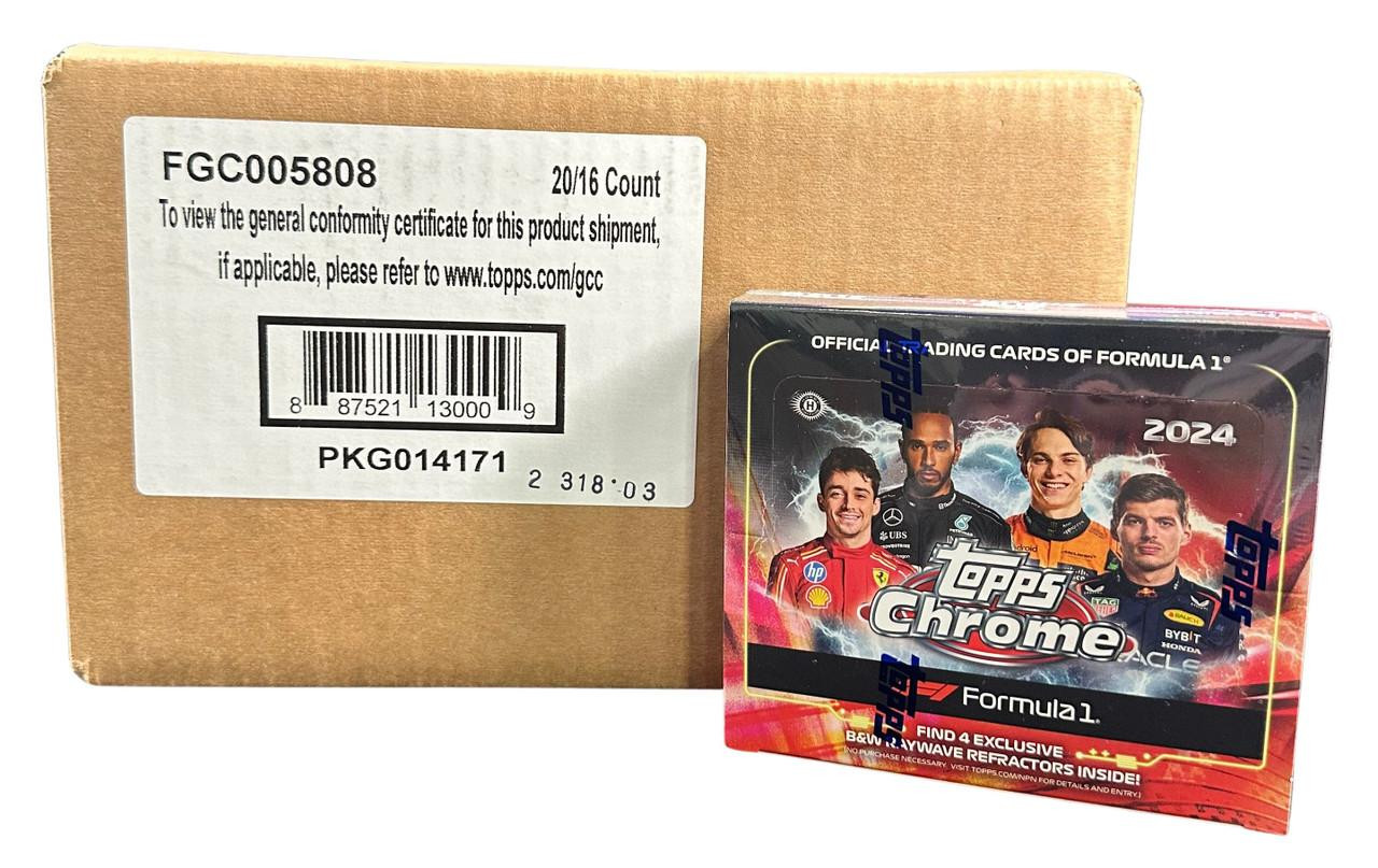 2024 Topps Chrome Formula 1 Racing Qualifying Lap 20 Box Case