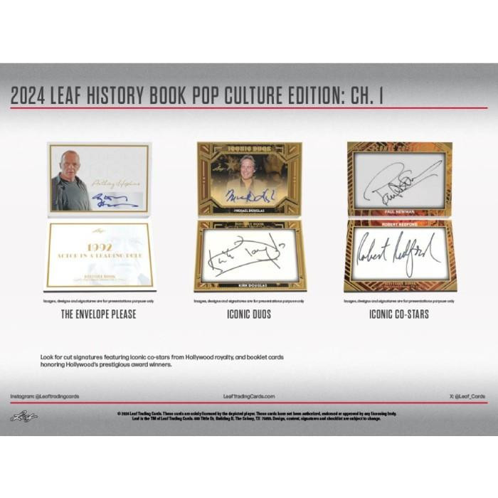 2024 Leaf History Book Pop Culture Edition Chapter 1 Box