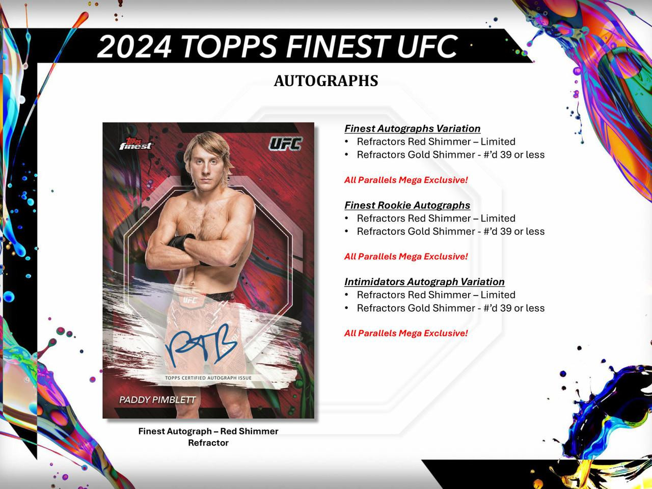 2024 Topps Finest UFC Retail Mega Box