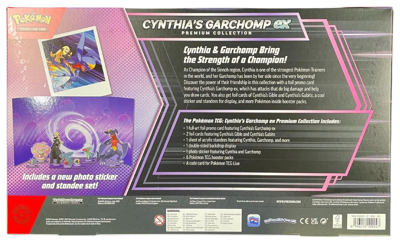Pokemon Cynthia's Garchomp Ex Premium Collection Box