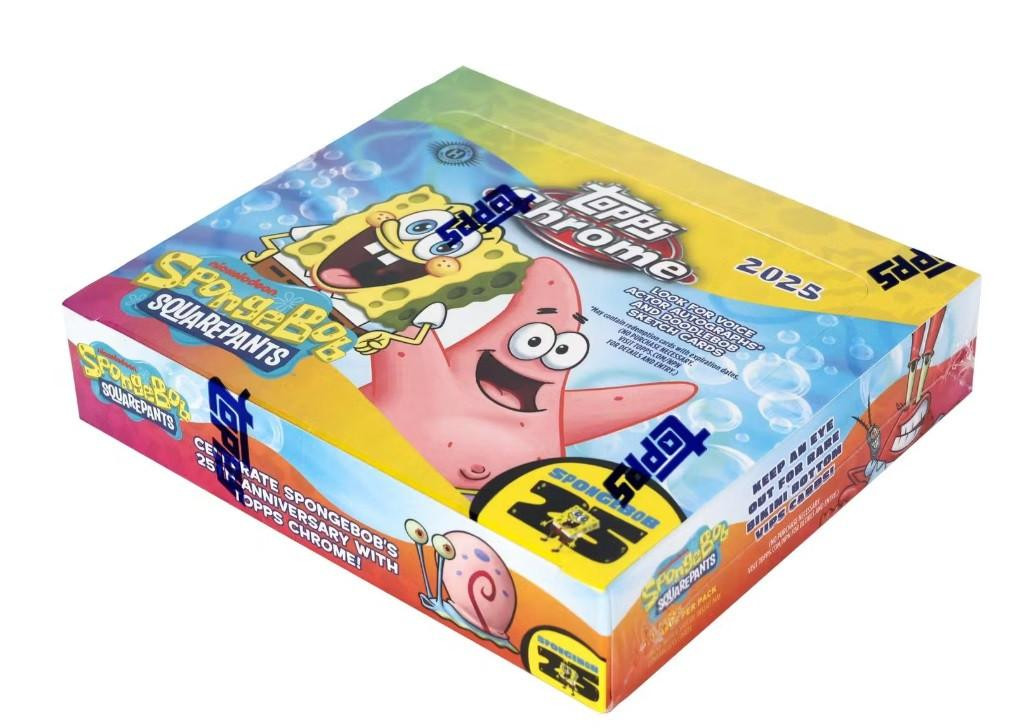 2025 Topps Chrome SpongeBob SquarePants 25th Anniversary Hobby Box