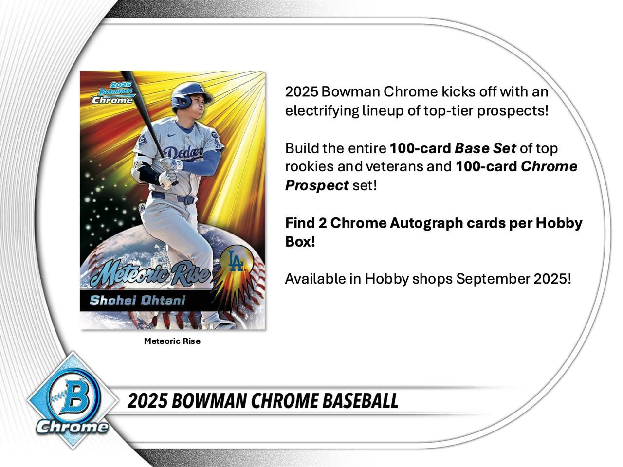 2025 Bowman Chrome Baseball Hobby Box