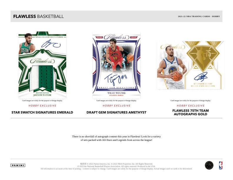 2021/22 Panini Flawless Basketball Hobby 2 Box Case