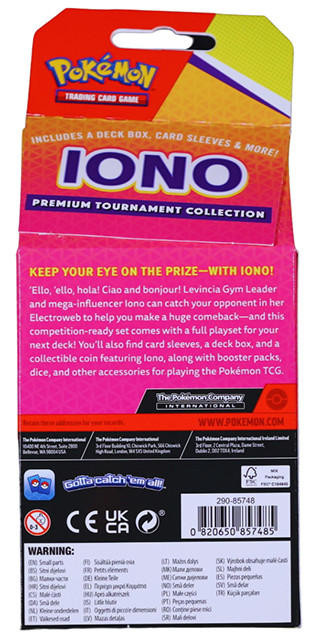 Pokemon Iono Premium Tournament Collection Display Box
