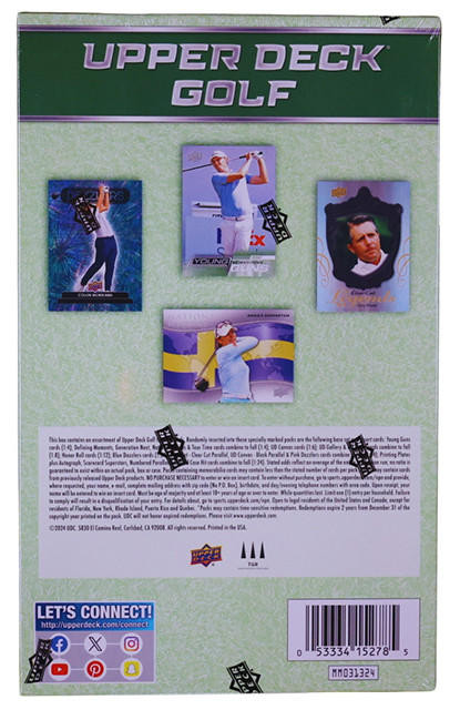 2024 Upper Deck Golf Hobby Box