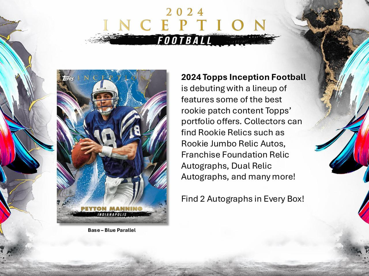 2024 Topps Inception Football Hobby Box
