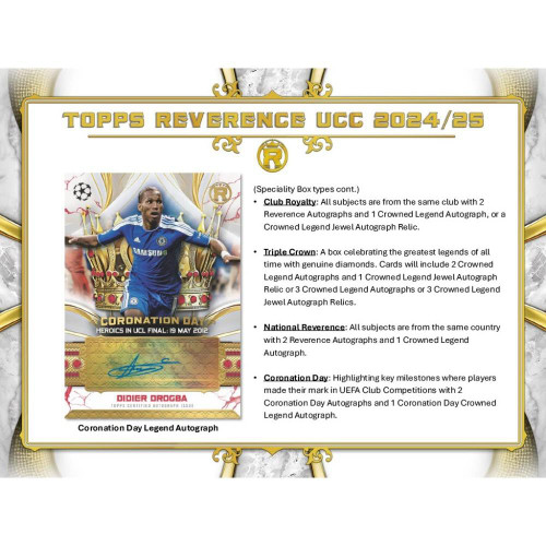 2024/25 Topps UEFA Club Competitions Reverence Soccer Hobby Box
