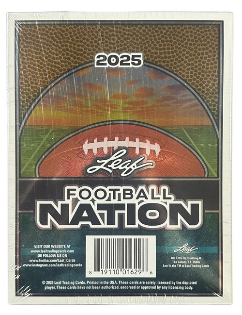 2025 Leaf Football Nation Hobby Box