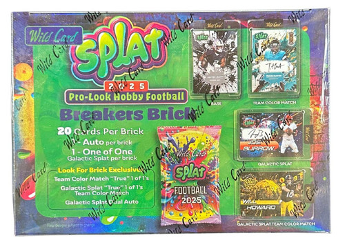 2025 Wild Card Splat Football Breakers Brick Hobby Box