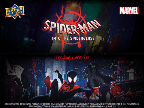 2022 Upper Deck Marvel Spiderman Into the Spider-Verse Hobby 8 Box Case