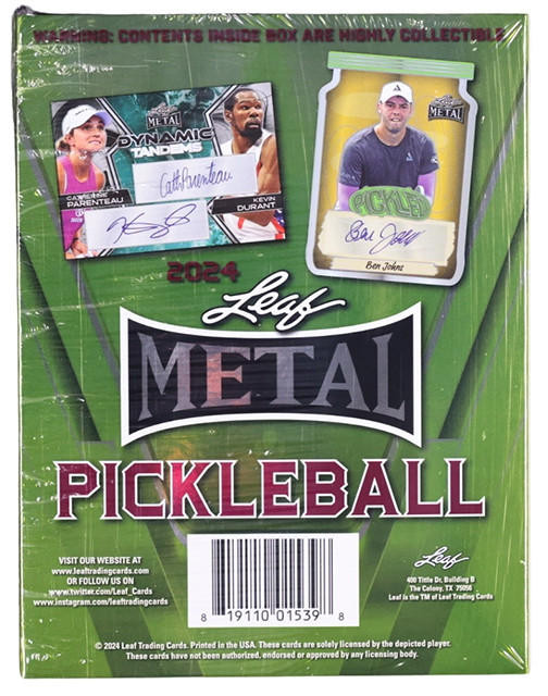 2024 Leaf Metal Pickleball Hobby Box