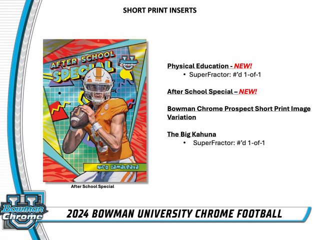 2024 Bowman University Chrome Football Breaker's Delight Box