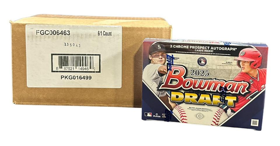 2025 Bowman Draft Baseball Breaker's Delight 6 Box Case