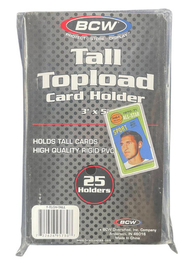 Tall Card Topload Holder Pack