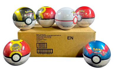 2025 Pokemon Poke Ball Fall Tin 6 Box Case