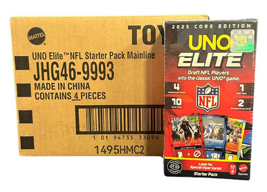 2025 UNO Elite Football Core Edition Starter Pack 4 Box Case
