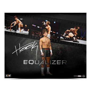 Hook Autographed "Equalizer" 20x16 - Midwest Cards